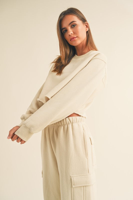 Raw Edge Sweatshirt | Kindred Monroe